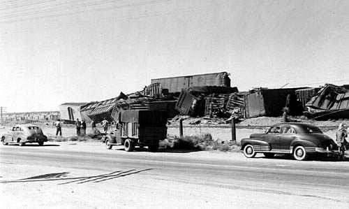 SP Freight Train Wreck