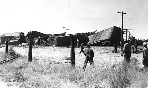 SP Freight Train Wreck